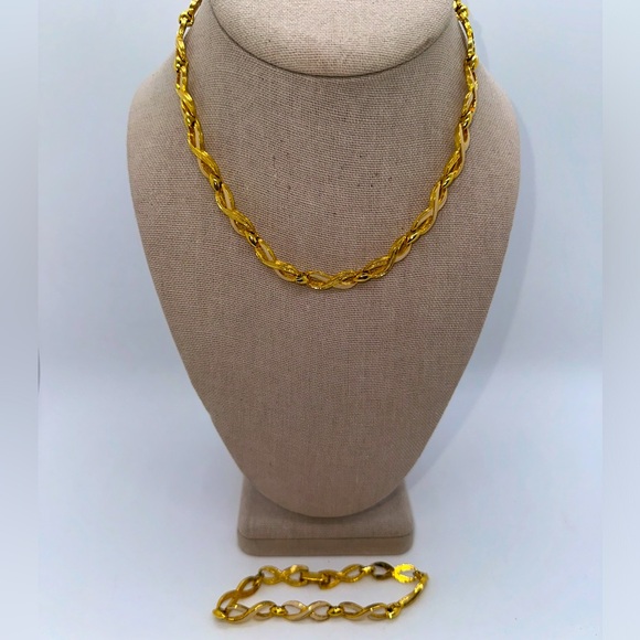Jewelry | Gold Tone And Enamel Infinity Symbol Chain Necklace And ...